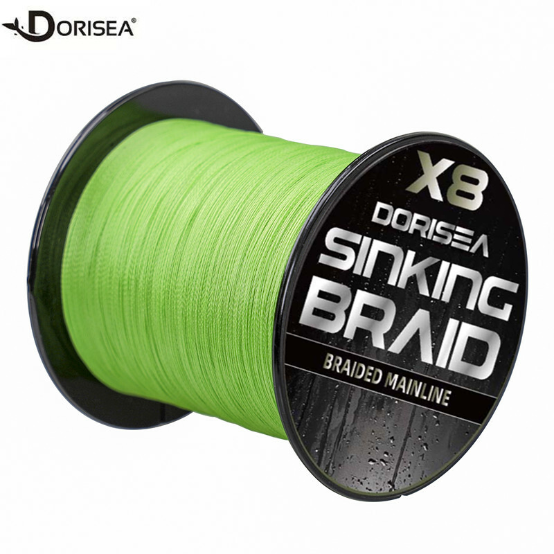 8 Strands Sinking Braid 8+1 Power PE Apple Green Braided Fishing Line ...
