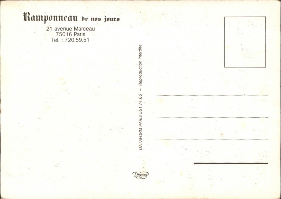 Restaurant Ramponneau de nos jours Paris vintage postcard a799 | eBay UK