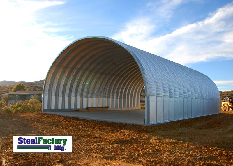 Steel Factory Mfg S40x40x16 Prefab Metal Arch Storage Building Garage ...