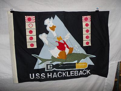 flag206 WW 2 US Navy USS HACKLEBACK Submarine Flag SS-295 Light Blue | eBay
