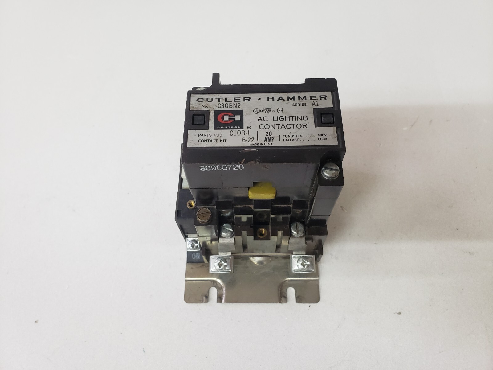 Cutler-Hammer C30BN2 Series A1 AC Lighting Contactor 20A C10B-1 | eBay