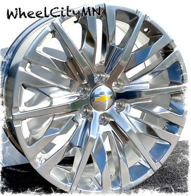 20" polished OE replica 84437264 wheels 5921 fits 2022 Chevy High ...