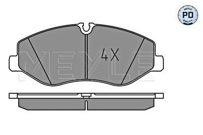 Front Disc Brake Pad Set MEYLE Fits MERCEDES Eqv W447 V-Class 14-20 ...