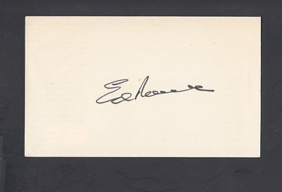 Ed Roebuck d'2018 Signed 3x5 Index Card 1955 Brooklyn Dodgers JSA | eBay