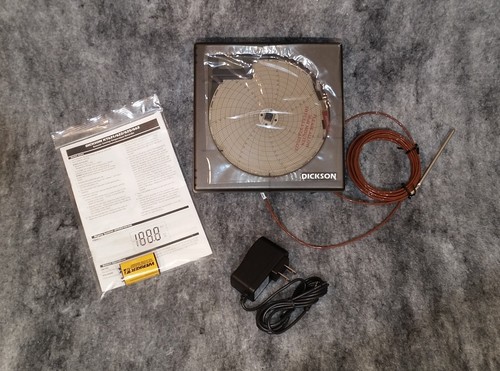 *LOT OF 5* DICKSON KT663FC REMOTE SENSING TEMPERATURE CHART RECORDER ...