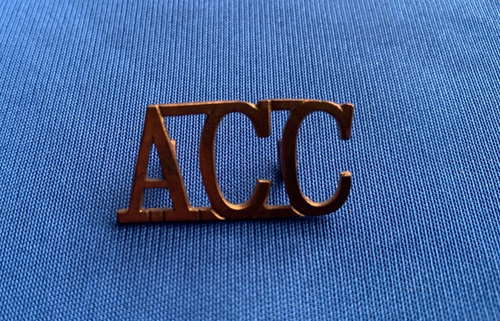 WW1WW2 ACC BRASS SHOULDER TITLE ARMY CATERING CORPS E10 | eBay