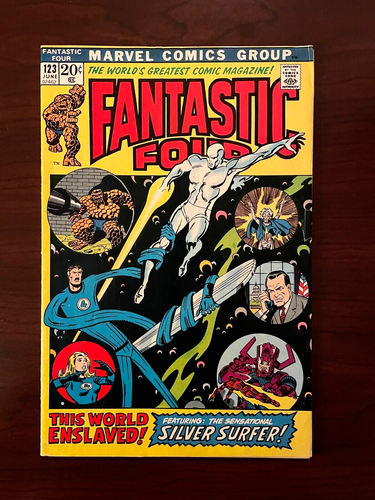 Fantastic Four #123 (Marvel 1973) Stan Lee Silver Surfer Bronze Age 7.0 ...