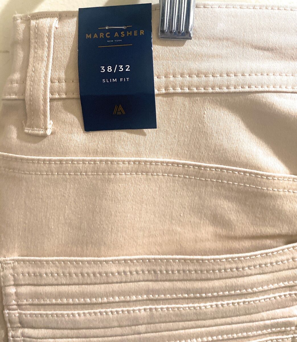 Marc Asher Cream Slim Fit Jeans Size 38x32 Stretch New | eBay Marc Asher Cream Slim Fit Jeans Size 38x32 Stretch New | eBay