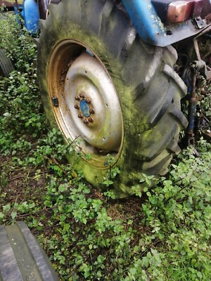 Tractor rear wheel fitted with a 13.6 x 36 tyres | eBay UK