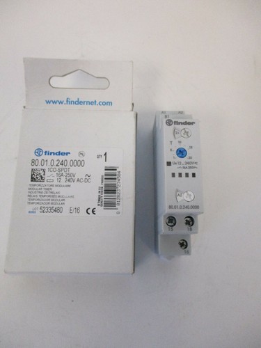 FINDER TIME DELAY RELAY, 80.01.0.240.0000 MODULAR TIMER, NEW IN BOX | eBay