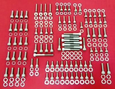 FORD FE ENGINE BOLTS KIT 352 360 390 406 427 428 EDSEL STAINLESS STEEL ...