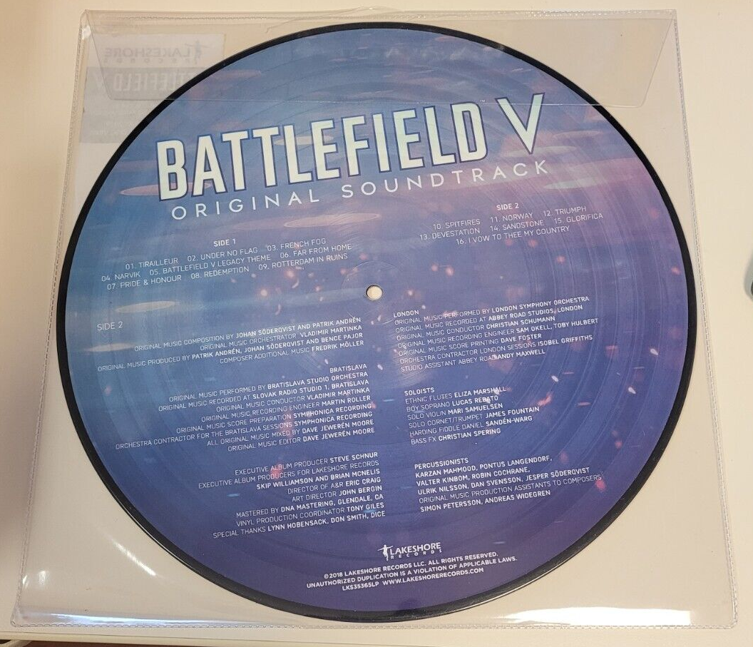 Battlefield V Original Soundtrack Limited RSD 2019 Vinyl Picture Disc ...