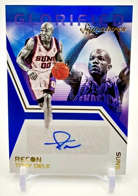 2020-21 Panini Recon Tony Delk Glorified Signatures Auto Blue 24/49 ...
