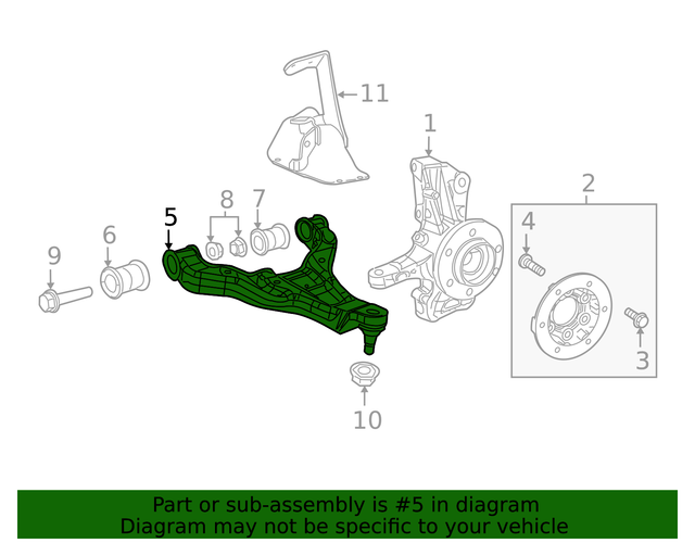 Mercedes-Benz 9063304007 Genuine OEM Lower Control Arm for sale online ...