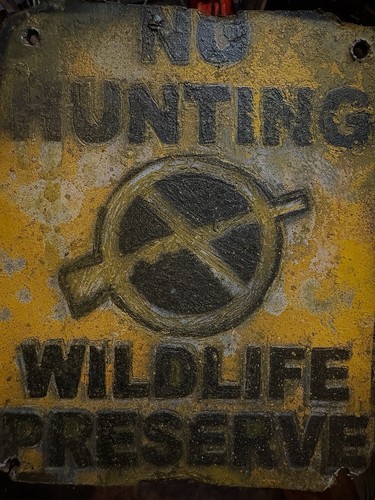 No Hunting Wildlife Preserve Sign | eBay