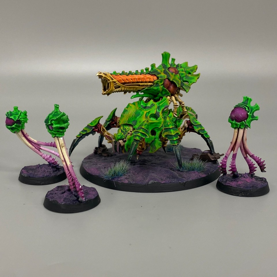1 BIOVORE TYRANID WARHAMMER 40,000 40K HIVE FLEET TYRANIDS PAINTED ...