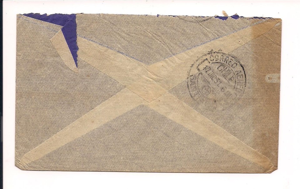 Stamped envelope - Chile to New York City USA 1931 -multiple stamps | eBay