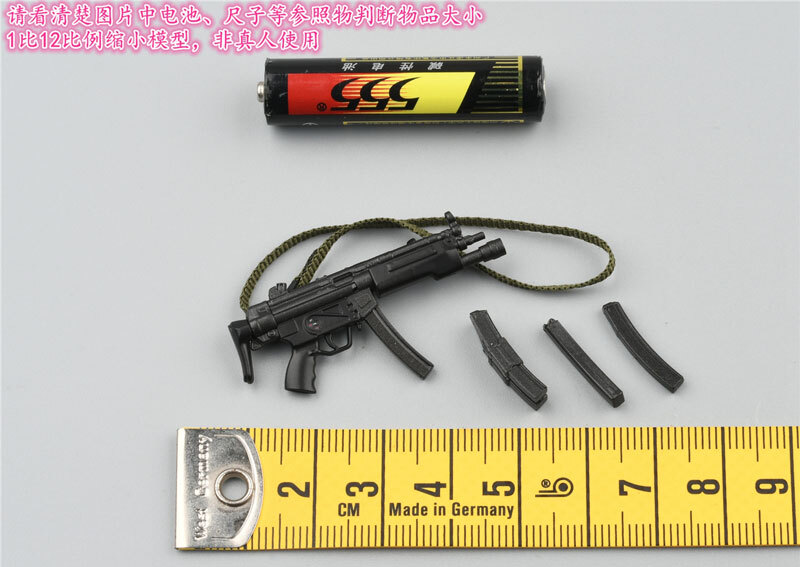 1/12 Scale MP5 Model for 6" SoldierStory SSM-003 SDU Figure Accessories ...
