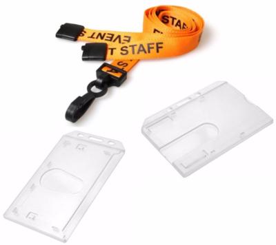 EVENT STAFF Lanyard Neck Strap With Enclosed Security Pass Badge ID ...
