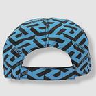 $475 Versace Men Blue Geometric Logo Print Baseball Cap Hat Size IT 58 ...
