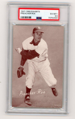 1947-1966 EXHIBITS Preacher Roe Brooklyn Dodgers - PSA 6.5 | eBay