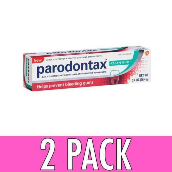paradontax Clean Mint Toothpaste for Bleeding Gums 3.4oz/96.4g (38470 ...