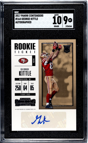 2017 Panini Contenders - Rookie Ticket George Kittle #164 (AU, RC) for ...