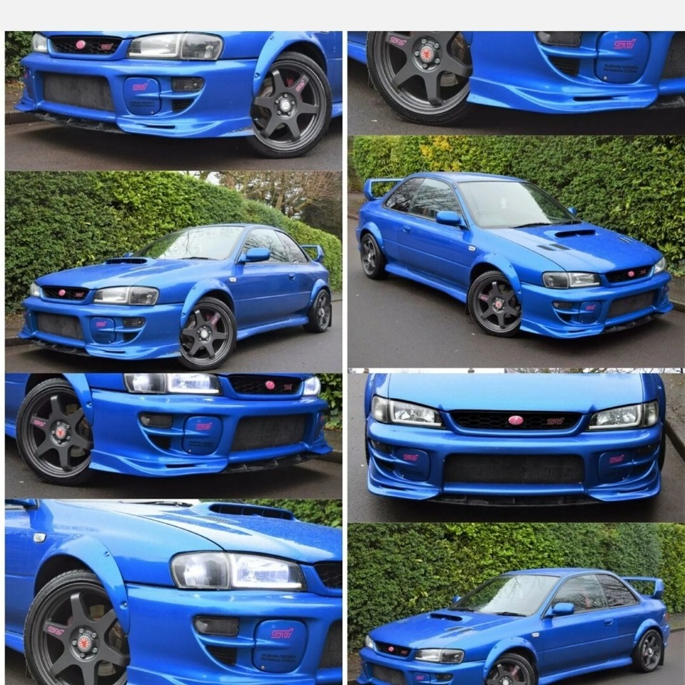 For Subaru Impreza 98-01 GC8 Models - GD Style Front Splitter Spoiler ...
