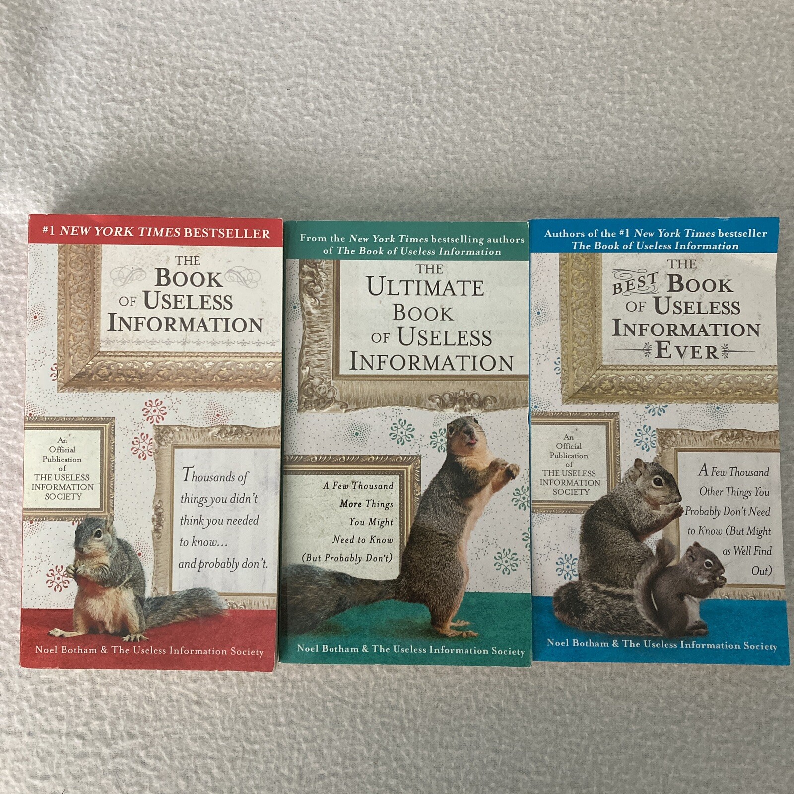 The Book of Useless Information LOT OF THREE BOOKS Noel Botham Ultimate ...