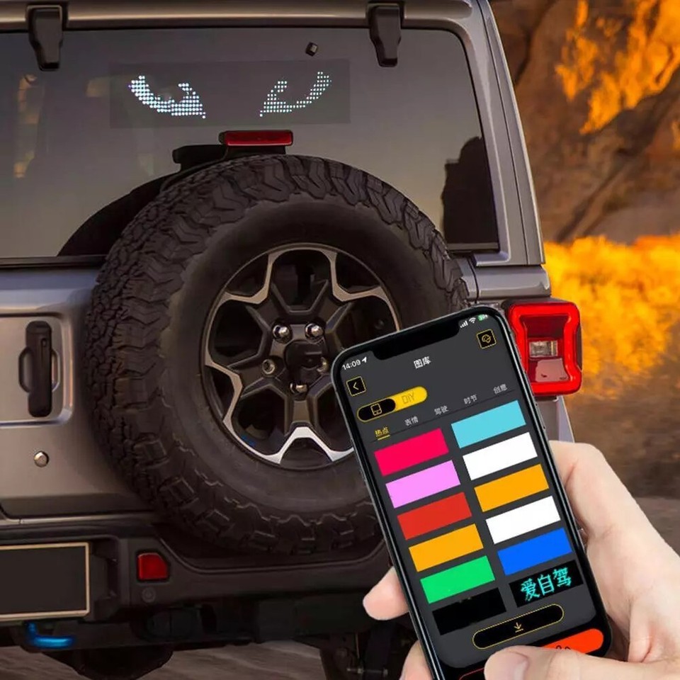 For Truck-Specific Devil's Eye LED-Screen Car Eye Light Truck Dynamic ...