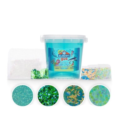 Elmer’s Gue Pre-Made Slime , Deep Gue Sea, Blue Clear Slime. | eBay