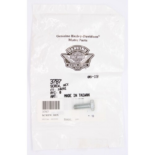Harley-Davidson Hex Screw Part Number - 3787 | eBay