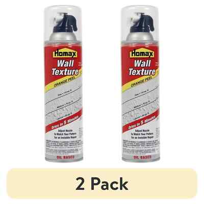 2 Pack ~Homax Aerosol Wall Texture, Orange Peel, Oil Based, 20 Oz | eBay