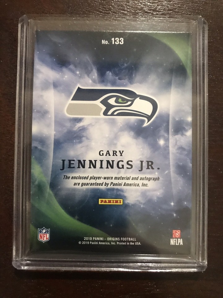 2019 Panini Origins Gary Jennings Jr. FOTL RPA AUTO Seahawks Rookie 4 ...