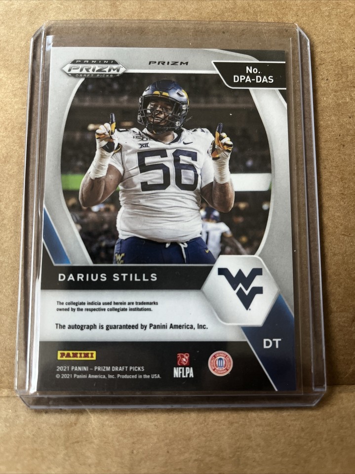 2021 PRIZM GREEN REFRACTOR AUTO AUTOGRAPH DARIUS STILLS ROOKIE CARD | eBay