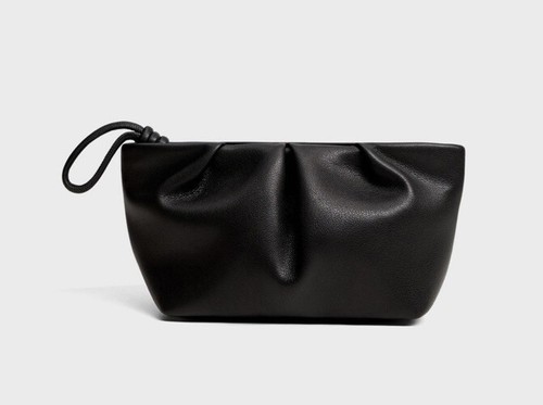 Mango Cosmetic Bag Cascais Black color wristlet B000163 | eBay