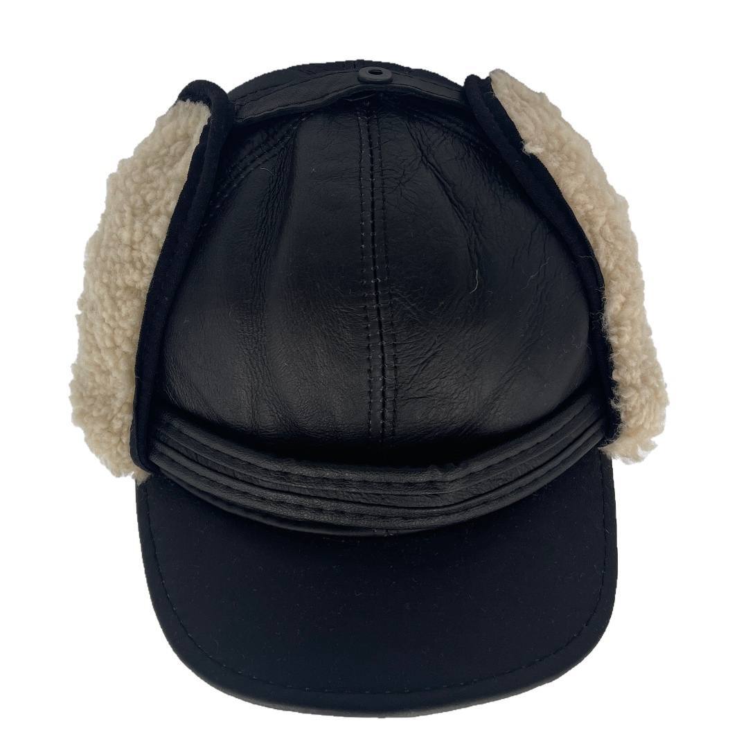 WINTER FUR HAT Sheepskin Shearling LEATHER TRAPPER USHANKA Hat M-XXXL ...