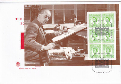 Definitive Portrait FULL Pane GB Stuart FDC Bureau 1998 (b) (46786 ...