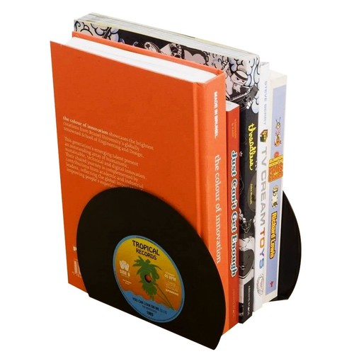 Retro Vinyl Bookends Record Bookends For Shelves Classic Cd Record ...