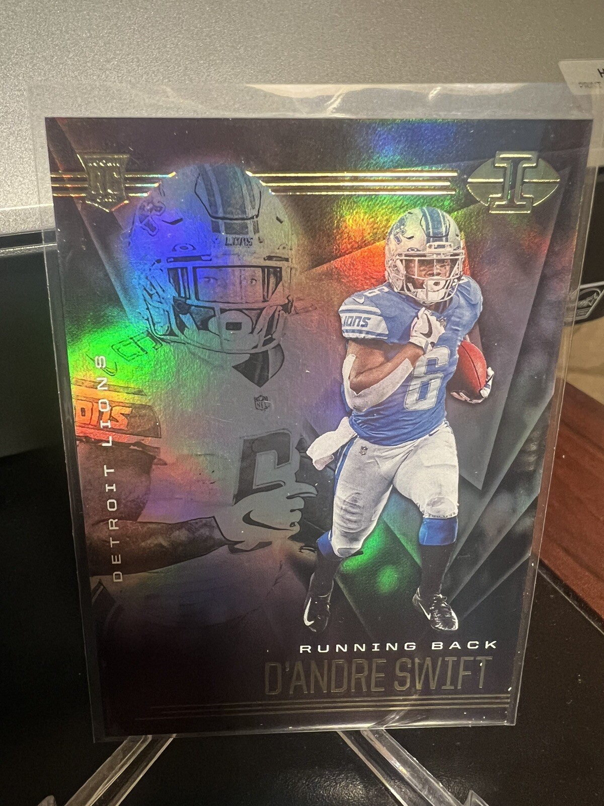 DeAndre Swift 2020 Illusions RC In Toploader Detroit Lions Georgia ...