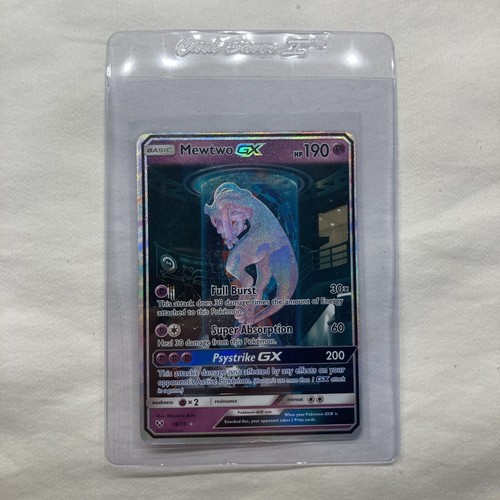 Pokémon Card - Mewtwo GX 78/73 Shining Legends Secret Rare Full Art MP ...