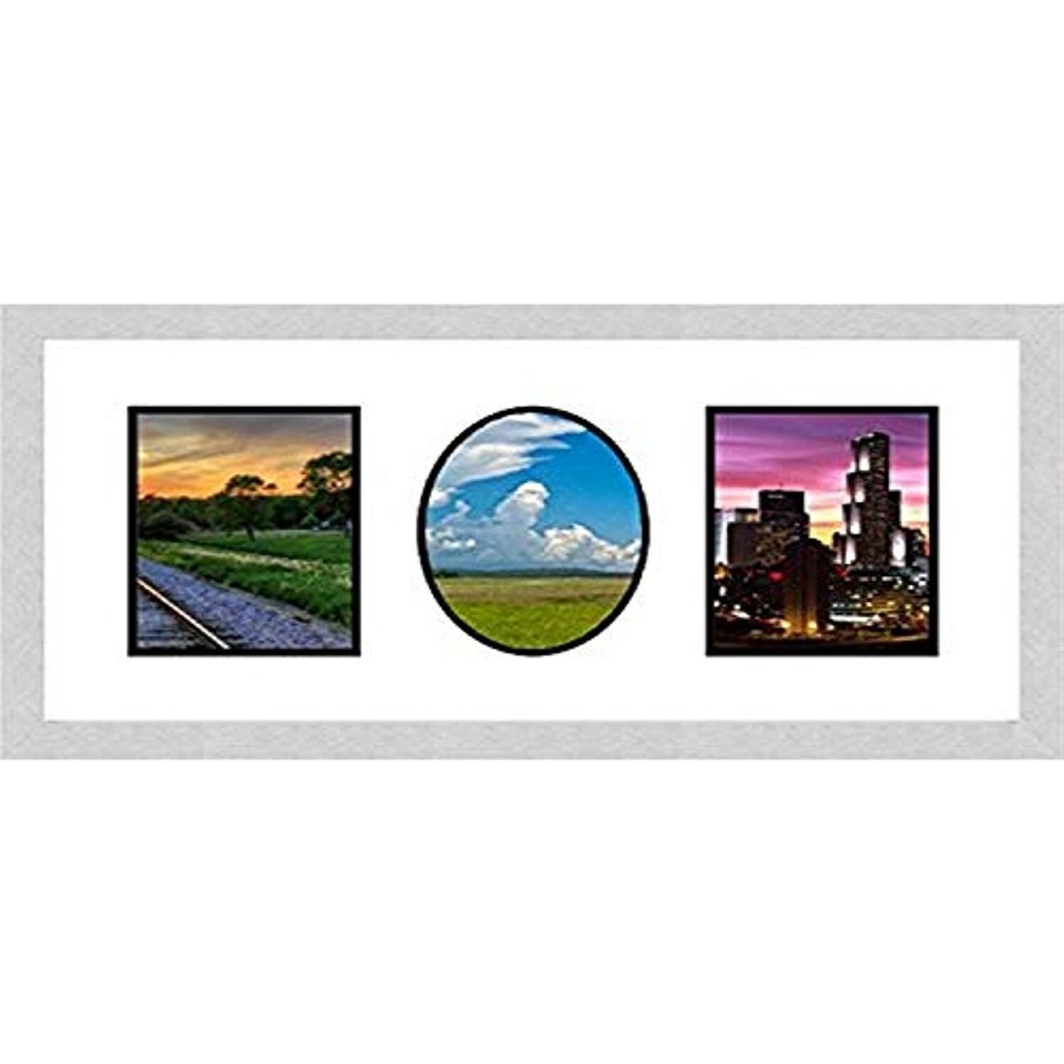 Frames by Mail Double Square Single Oval Opening Collage Frame for 6" x ...
