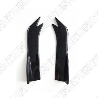 2 x Car Rear Lip Wrap Angle Splitters Protector Kits Universal Glossy ...