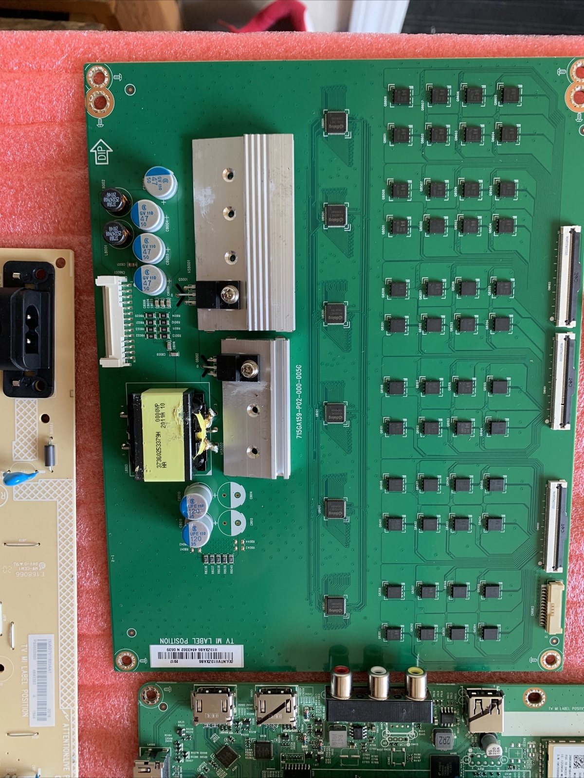 Vizio M658-G1 M657-G0 TV Main board Power Supply T-Con And LED Driver ...