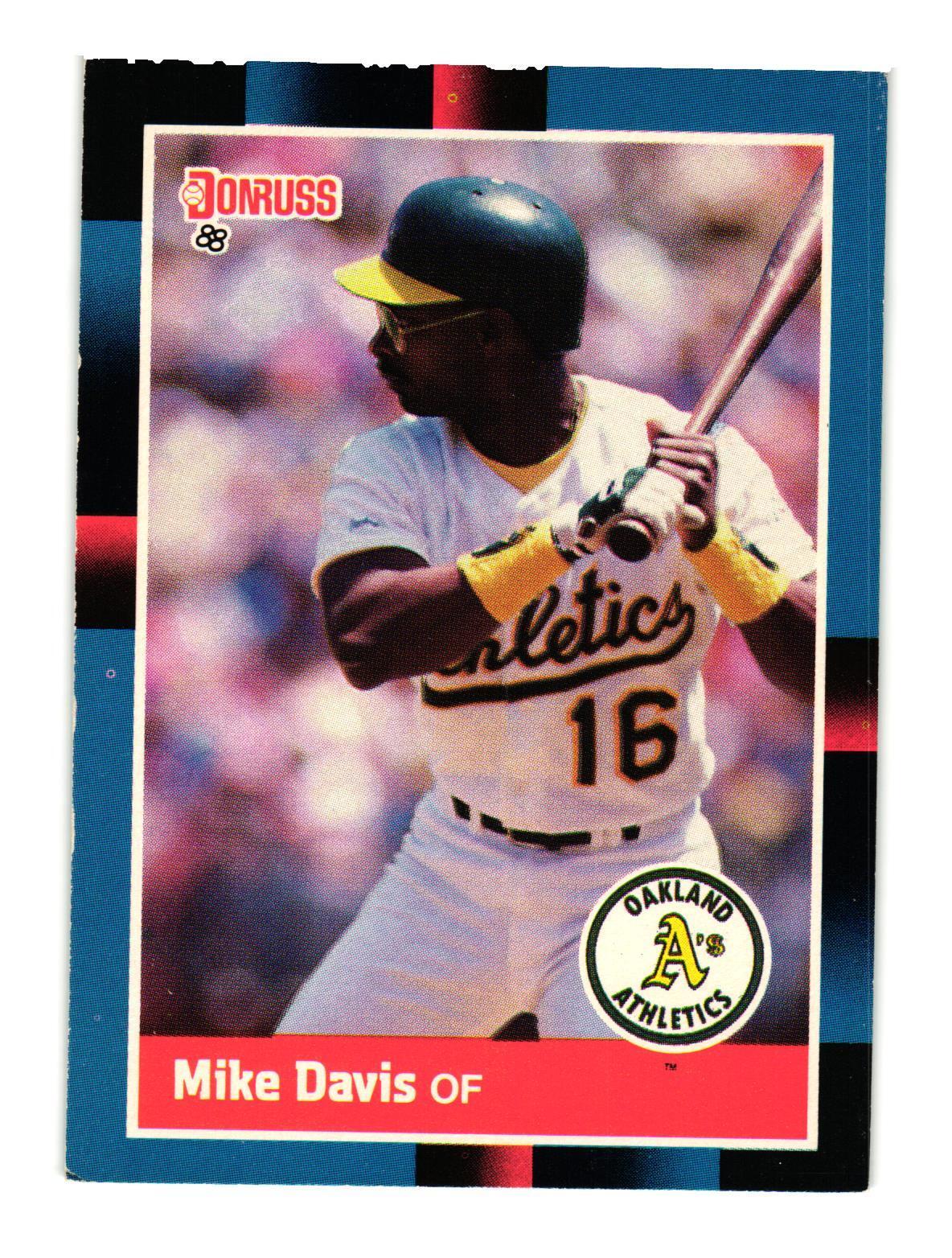 1988 Donruss #281b Mike Davis Oakland Athletics | eBay