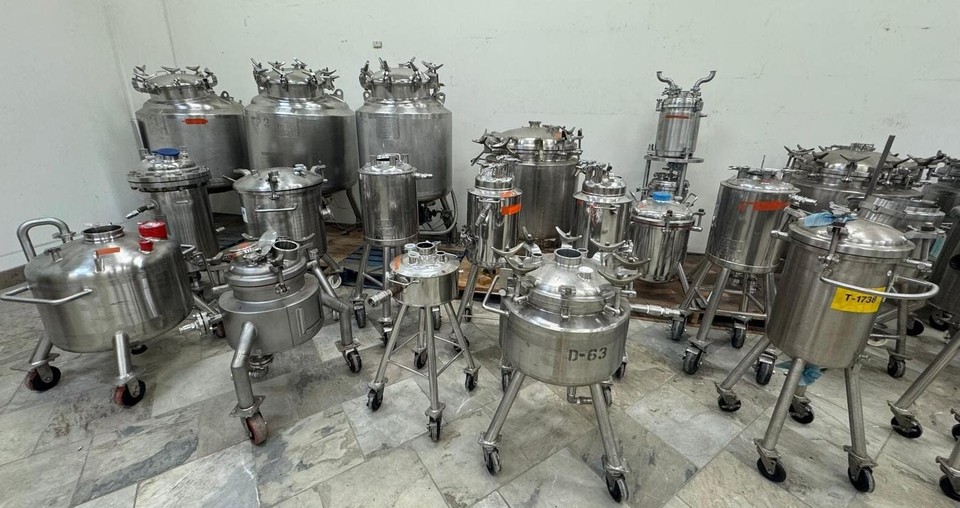 Large Lot Stainless Steel Portable Jacketed Vessel Tank Fermentation ...