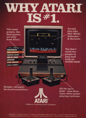 1982 Atari: Why Atari Is Number One Vintage Print Ad | eBay