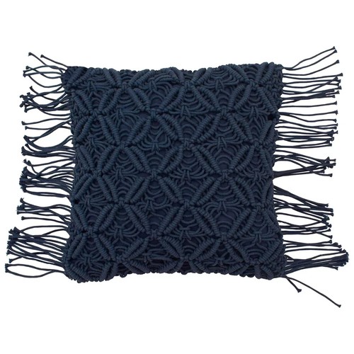 French Connection Avery Woven Macramé Tassel Fringe Decorative Throw ...