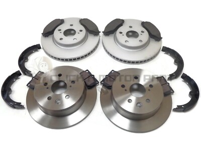 FRONT & REAR BRAKE DISCS & PADS & SHOES FOR LEXUS IS220 IS220d (CHECK ...