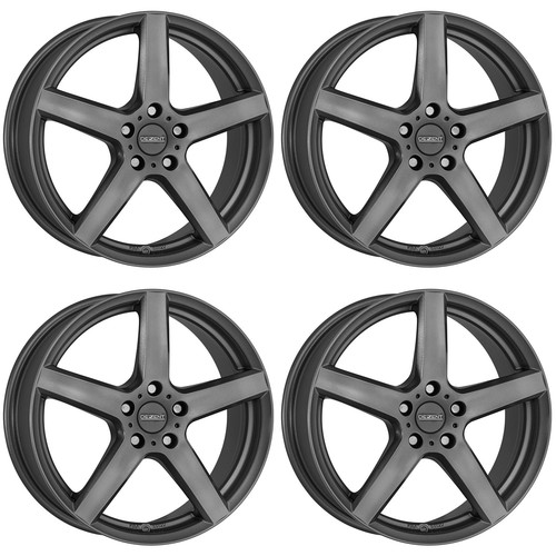 4 Dezent TY graphite wheels 8.0Jx18 5x108 for DS DS4 DS7 18 Inch rims ...